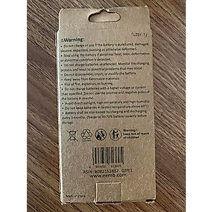 EEMB Lithium Polymer Battery 3.7V 820mAh 653042 Lipo Rechargeable Battery Pack with Wire JST Connector for Speaker and Wireless Device- Confirm Device & Connector Polarity Before Purchase
