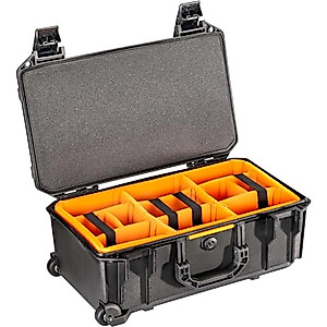 Pelican Vault - v525 Case with Padded Dividers for Camera, Drone, Equipment, Electronics, and Gear (Black)