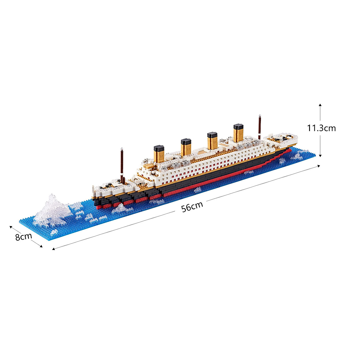 Kadablk Architecture RMS Titanic Model Construction Set,1872 PCS for Adults and Kids Skyscraper Building Blocks Set,Micro Blocks Set,Mini DIY STEM Assembly Toys,Landmark Model