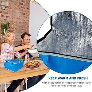KICHOUSE Catering Bag Insulation Food Warmers for Parties Thermal Insulated Food Carrier Insulated Grocery Insulated Catering Supplies Thermal Takeaway Aluminum Pizza Catering