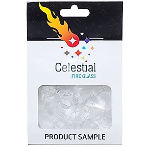 Crushed Fire Glass - Crystal Clear (1/2" to 3/4") - Color Sample