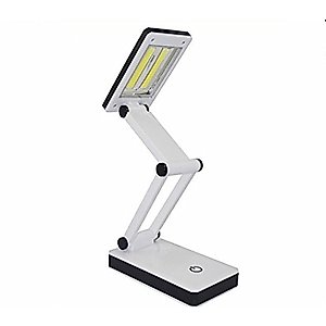 [New Version] TOMOL Super Bright COB LED Portable Desk Lamp Travel Lamp :Foldable, Touch Sensitive Control, 3 Adjustable Brightness Levels, Battery and USB Powered