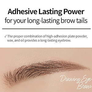 ETUDE Drawing Eye Brow #1 Dark Brown | Long Lasting Eyebrow Pencil for Soft Textured Natural Daily Look Eyebrow Makeup | Korean Makeup, Kbeauty, Perfect for Gift