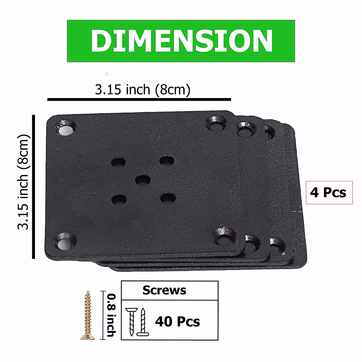 decorluxes Wood Legs for Furniture Set of 4 Kallax Legs Short Table Legs Coffee Table Legs Dresser Legs Set of 4 Bun Feet Gold Natural Woden Things (3 in with Mounting Plates)