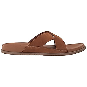 UGG Men's WAINSCOTT Slide Sandal, Chestnut Suede, 10
