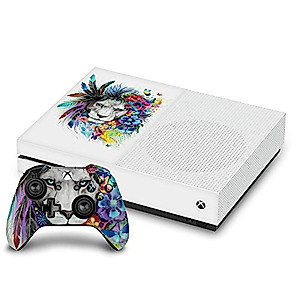 Head Case Designs Officially Licensed Pixie Cold King Of The Lions Art Mix Vinyl Sticker Gaming Skin Decal Cover Compatible With Xbox One S Console and Controller Bundle