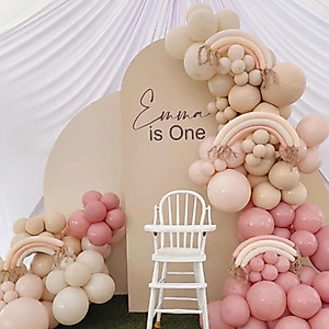 100pcs Dusty Pink Balloons 18 inch +12 inch +10 inch +5 inch Latex Party Rose Pink Balloon Birthday Balloons Baby Shower Decorations Wedding Balloons bulk