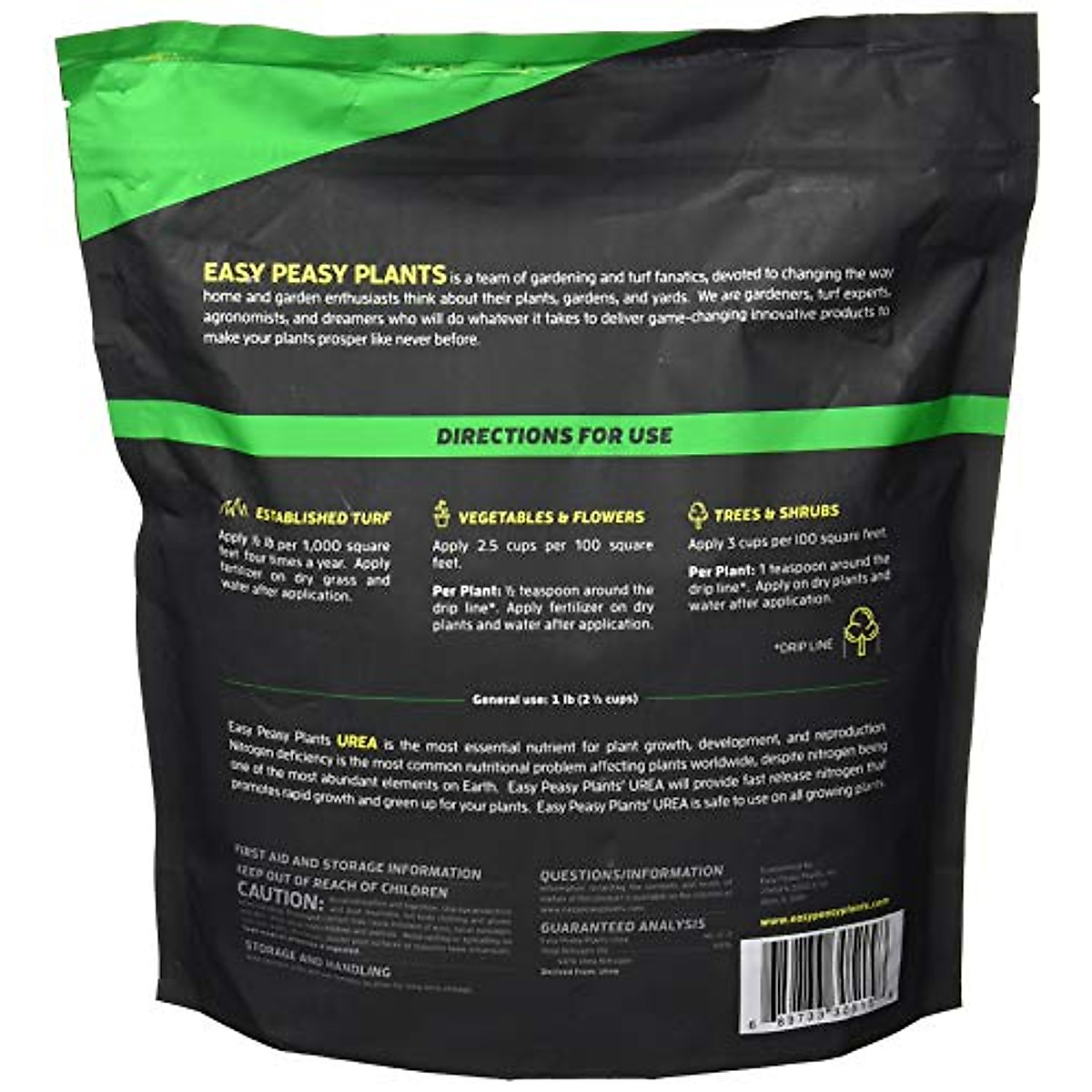 UREA Fertilizer 46-0-0 | nitrogen granular Fertilizer for Gardens, lawns, Indoor and Outdoor Plants | NITROGEN Plant Food Fertilizer Increase Green Growth of LAWNS, Bushes, Trees and All Other Plants