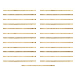 Beistle 100 Piece 0.25" x 8" Wooden Dowel Rods, DIYers Crafting Hardwood Sticks