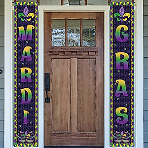 Mardi Gras Decorations New Orleans Brazi Carnival Font Porch Welcome Sign Fat Tuesday Masquerade Party Mardi Gras Decor and Supplies for Home Party