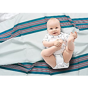 Lenenz Baby Receiving Blankets, 100% Cotton Flannel Receiving Blanket, Perfect for swaddling & Wrapping, Ultra-Soft Hospital Blankets, Size 30 x 40 inch (6)