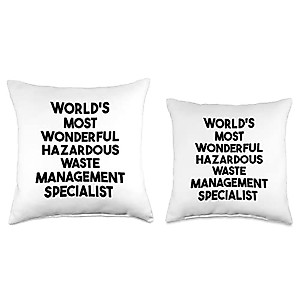 World's Most Wonderful Hazardous Waste Management Specialist Throw Pillow