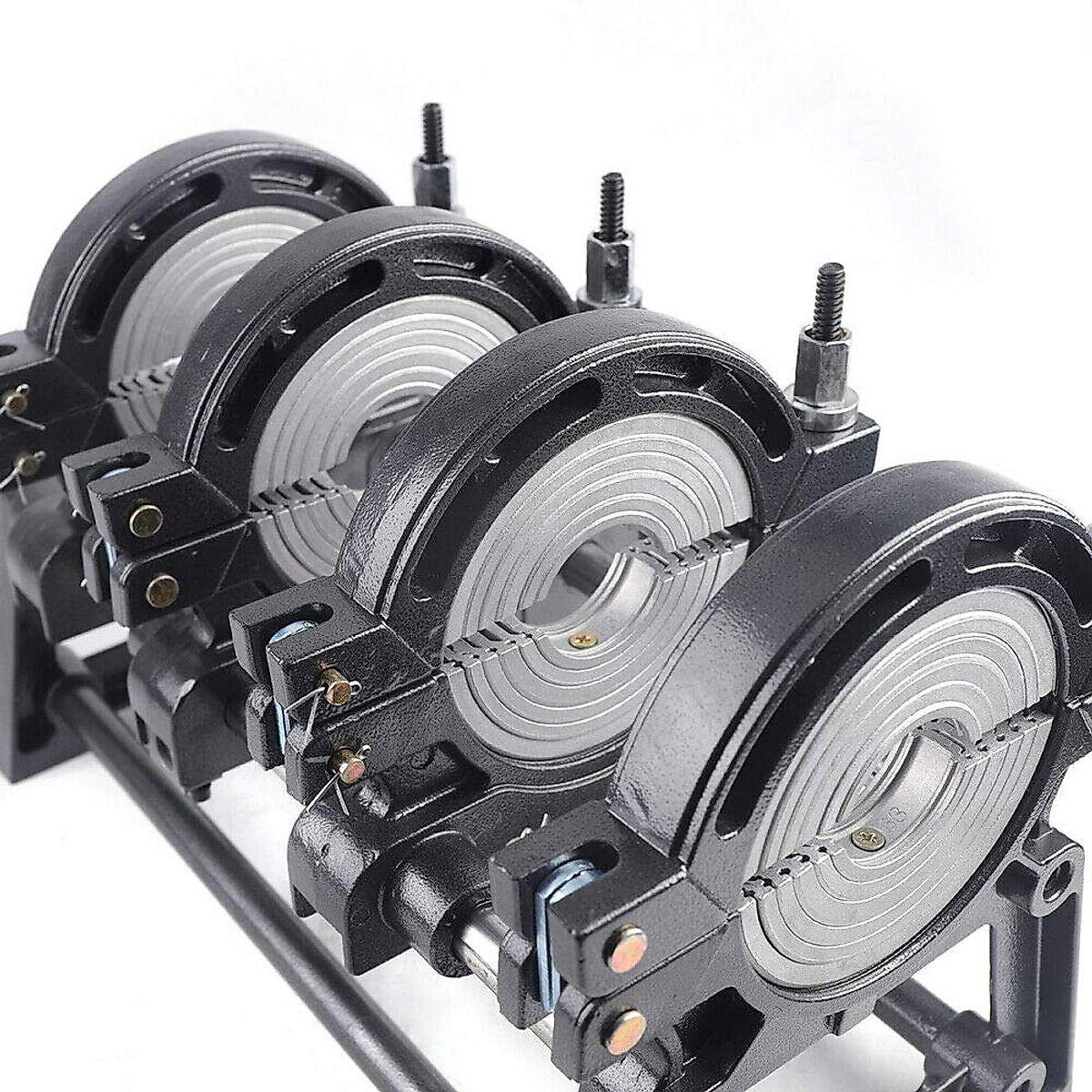 DNYSYSJ Pipe Welder Electric Tube Butt Fusion Welding Machine 4 Clamps Hot Melt Solder for PE PP PB PVDF HDPE PVC 63-160mm 2.48"-6.30"