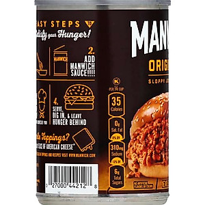 Manwich Original Sloppy Joe Sauce, Canned Sauce, 15 oz