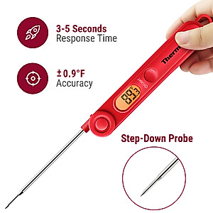 ThermoPro TP03 Digital Instant Read Meat Thermometer Kitchen Cooking Food Candy Thermometer Product Image ThermoPro TP01A Digital Meat Thermometer for Cooking Candle Liquid Deep Frying Oil Candy