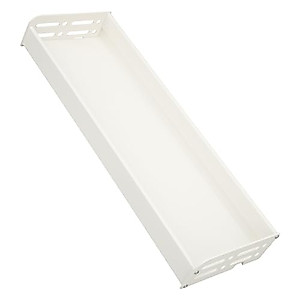 TUWEI Shower Shelves, Wall Mount Seasoning Organizer Rustproof Space Aluminum 40cm for Kitchen (White)