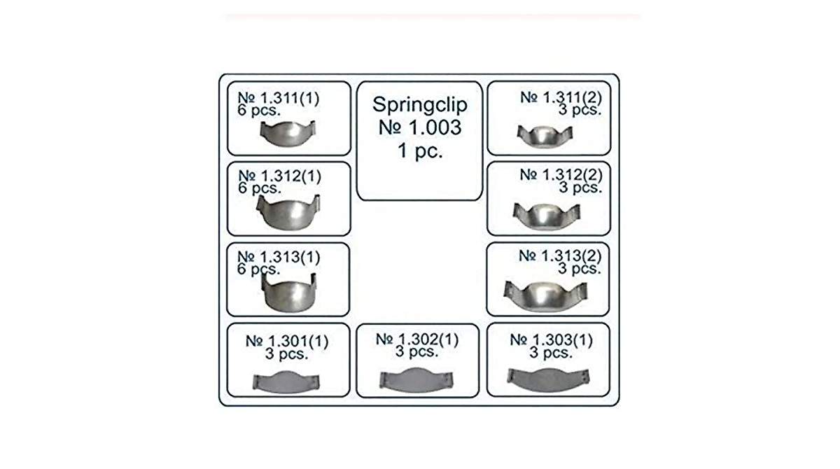 Dental Matrix with Springclip No.1.330 – 36-Piece Restorative Kit
