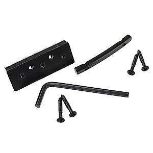 1Set Yootones Guitar Locking Nut & String Tension Bars String Retainers Compatible with Floyd Rose Tremolo Guitar Bridge (Black)