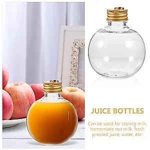 Baluue Christmas Drink Balls 10pcs Clear Christmas Booze Balls 150ml Tree Fillable Ornaments Water Bottle Bulbs Shape Plastic Pendant for Home Decoration Party Decoration Golden