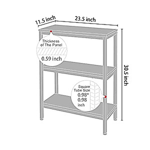 AZL1 Life Concept 3-Tier Bookcase Finish for Living Room Bed Room Coffee Office, Light Oak 3