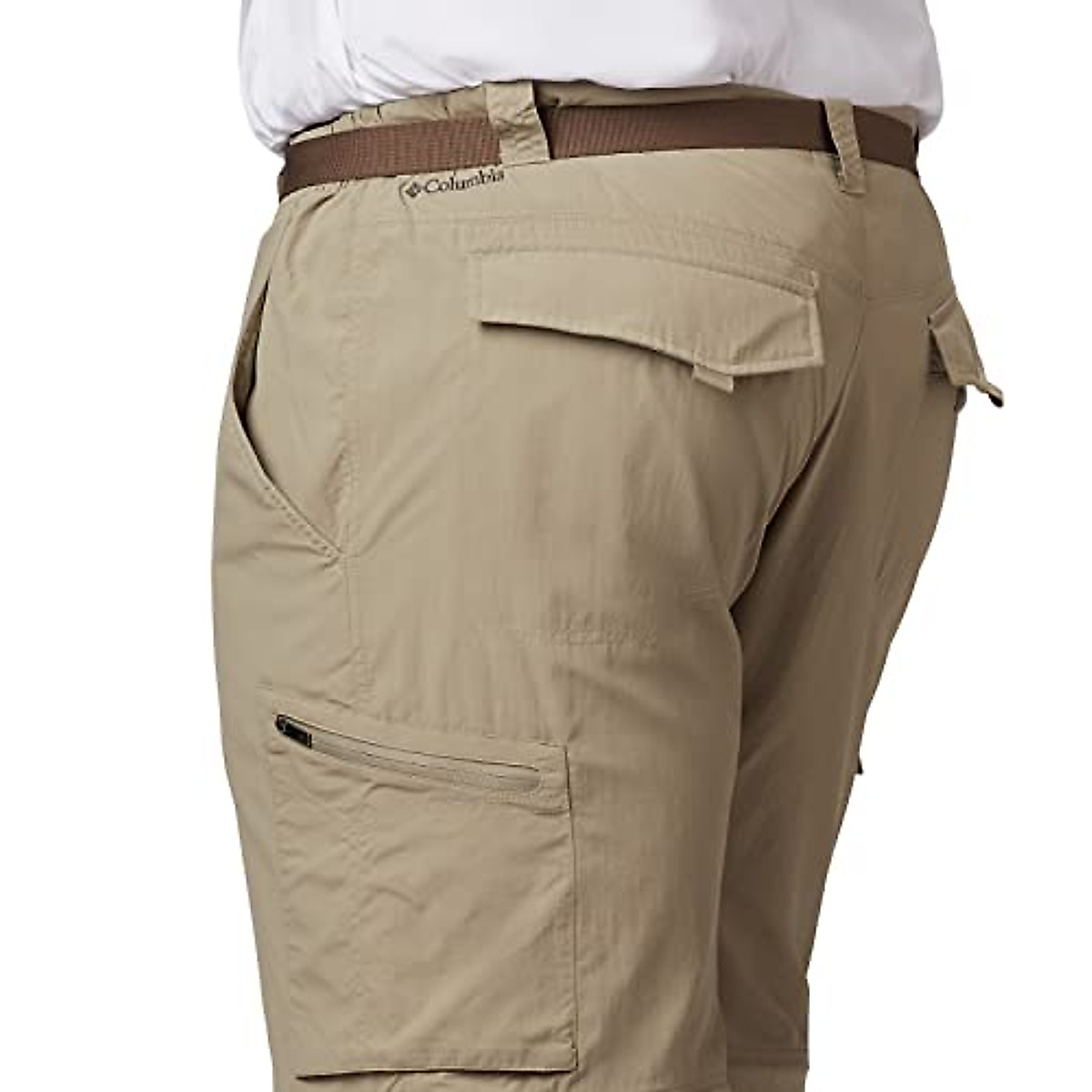 Columbia Men's Silver Ridge Convertible Pant, Breathable, UPF 50 Sun Protection, Tusk, 34x32