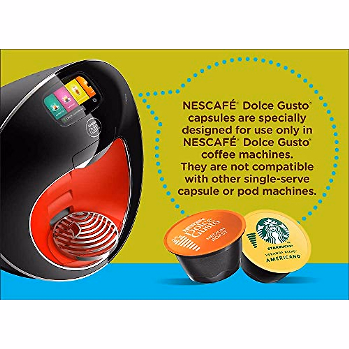 Dolce Gusto Starbucks Coffee Veranda Blend Americano, (Packaging May Vary), 12 Count (Pack of 3)
