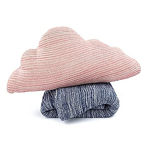 Saturday Park Navy Blue Knitted Throw Blanket - Soft Couch, Bed Blanket - 100% Cotton - Warm and Cozy - Oeko-TEX Certified