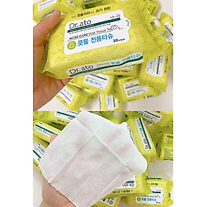 DR.ATO Nose Care Wet Tissue 20p 3 Pack (Total 60p) - Unscented Wet Wipes for Baby and Kids, Nose, Face, Hand Care with Natural Saline & Aloe Vera - Soothing and Moisturizing for Sensitive Skin
