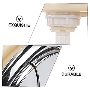 2 Pcs toilet lid button flush tank push button dual flush push button toilet tank lid toilet water tank push button toilet flush button wc square plastic white power switch button