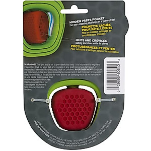 JW CHEW-EE Dental Dog Chew Toy; Cleans Your Pet's Teeth and Gums As They Play; Add Their Favorite Flavors, Apple Core