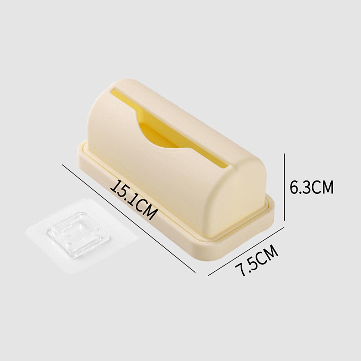 Gralara Trash Bag Dispenser, Storage Box, Grocery Bags Holder,Wall Mount Garbage Bag Dispenser for Cabinet Living Room Home Organization Ornament, Beige