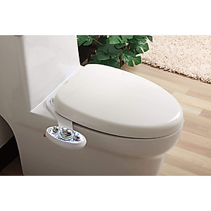 Bidet Attachment Toilet Eco-Splash Bidet Premium - Dual Nozzle - Hot and Cold Water - Self Cleaning Bidet Toilet Attachment