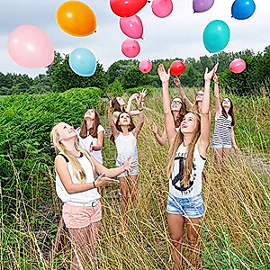 Runch 100pcs Latex Balloons, 12inch Multicolor to Celebrate Latex Balloons, Premium Thick Balloons for Birthday/Party/Christmas/Wedding and Holidays