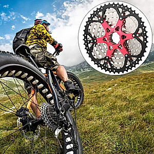 OKBY 8 Speed 46T Large Gear Mountain Bike Ultralight Hollow Cassette Freewheel Bicycle Freewheel Bike Freewheel Cassette Bicycle Accessory