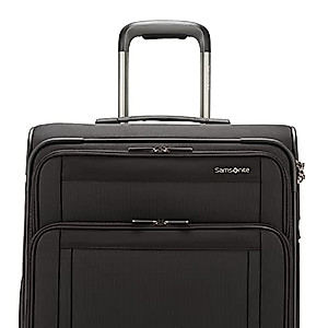 Samsonite Lineate DLX Softside Expandable Luggage with Spinner Wheels, Black