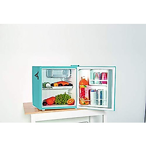 Frigidaire EFR176-BLUE 1.6 cu ft Blue Retro Fridge with Side Bottle Opener. for The Office, Dorm Room or Cabin