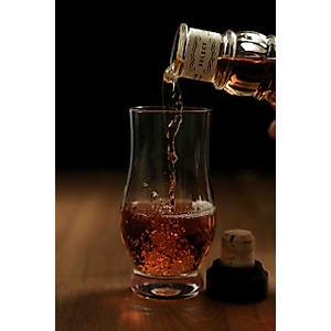 Amehla Whiskey Tasting Glasses, 7-ounce Taster Set of 2 Crystal Whisky Glasses - Snifter Sipping Bourbon Copita Glass for Nosing and Drinking Scotch, Brandy or other Spirits