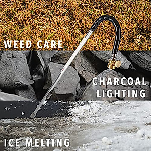 Gas One Propane Torch for 1lb Propane Tank with Auto Ignition - Used for Weed Burner and Flamethrower (14-16.4oz propane tanks)