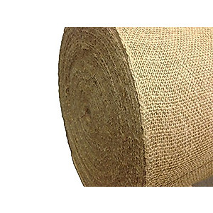 14" Wide 100% Natural Jute Upholstery Burlap Roll (5 Yards)