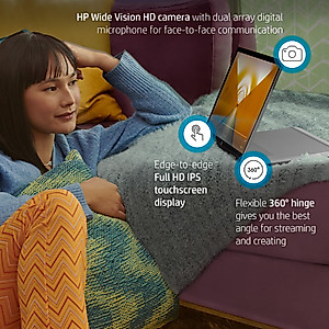 HP Pavilion x360 2-in-1 14" Touchscreen FHD Laptop Computer, 12th Gen Intel 10-Core i5-1235U (Beat i7-1195G7), 32GB DDR4 RAM, 2TB PCIe SSD, WiFi 6, Bluetooth, Fingerprint Reader, Windows 11, SSROTH