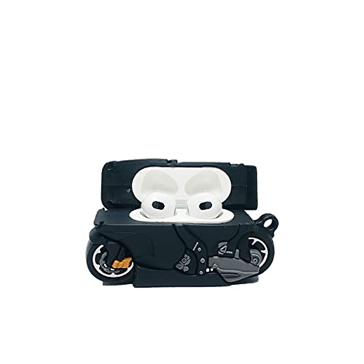 LVANLLF Cool Silicone Motorcycle Vehicle Headphone Case Compatible with Airpods 3rd Airpods 3 2021 Headphones Fashion Cover for Boys Girls Teenager Best Gift Glow in Dark