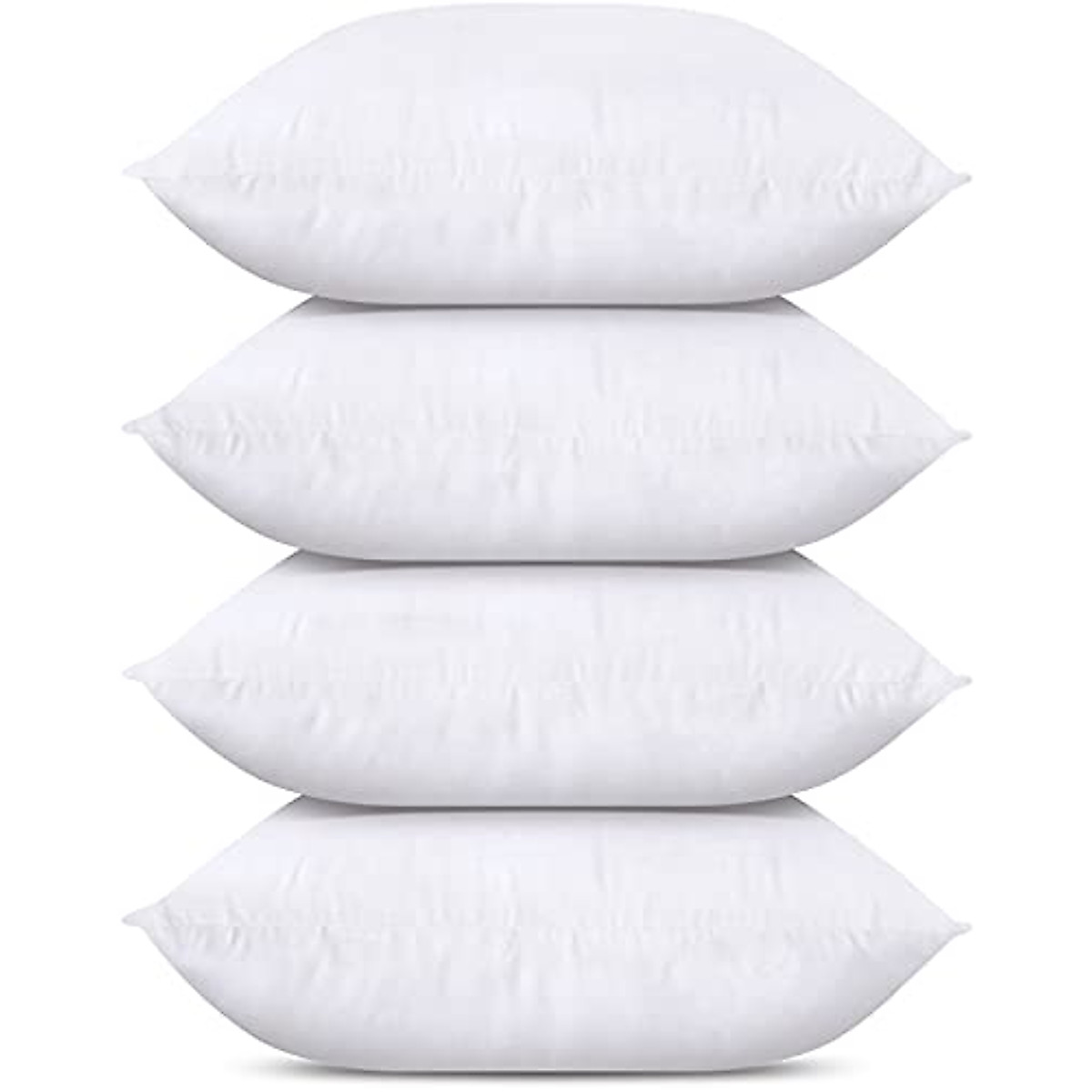 Utopia Bedding Throw Pillows (Set of 4, White), 20 x 20 Inches Pillows for Sofa, Bed and Couch Decorative Stuffer Pillows