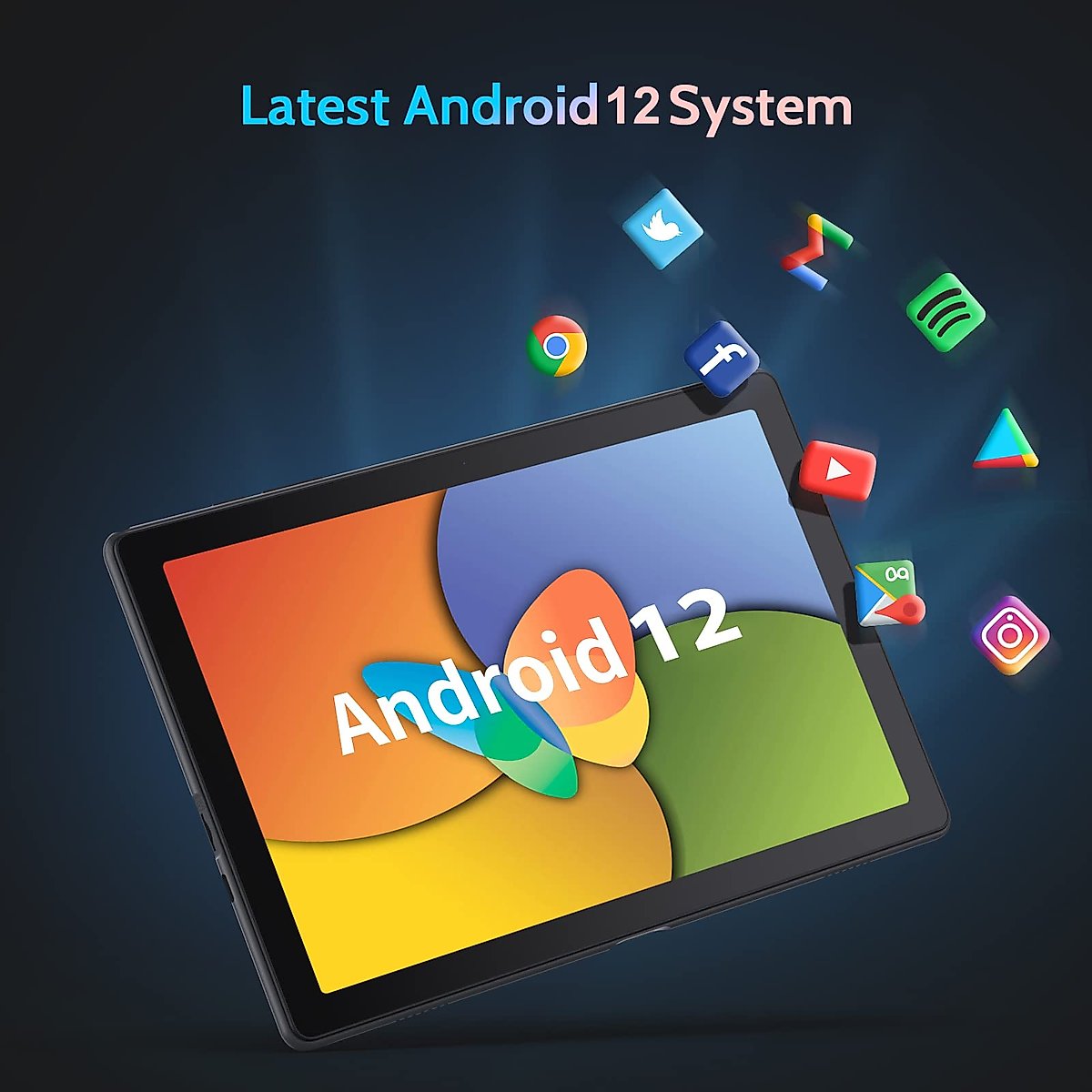 YUMKEM Tablet 10.1 inch, 4GB RAM, 64GB ROM, Android Tablet with Bluetooth Keyboard, Android 11 Go, Quad-Core Processor, 5000mAh Battery, 1280 * 800 HD IPS Display,Metal Housing,Grey