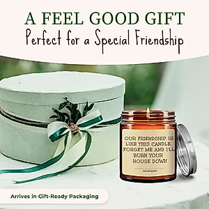 1OAK Vanilla Scented Candles - Friendship Candles Gifts for Women - Funny Gifts for Friends - Funny Candles for Women - Friendship Gifts for Women Friends - Funny Candles for Women Gift
