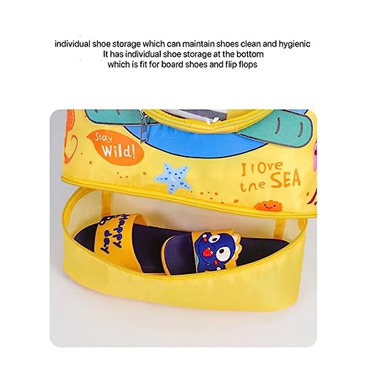 XUBWVW Backpack Waterproof Beach Bag with Shoe Box Children's Swimming Bag Dance Bag Girl Boy Sports Fitness Backpack