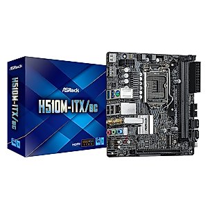 ASROCK H510M-ITX/AC LGA1200/ Intel H510/ DDR4/ SATA3&USB3.2/ M.2/ WiFi&Bluetooth/Mini-ITX Motherboard