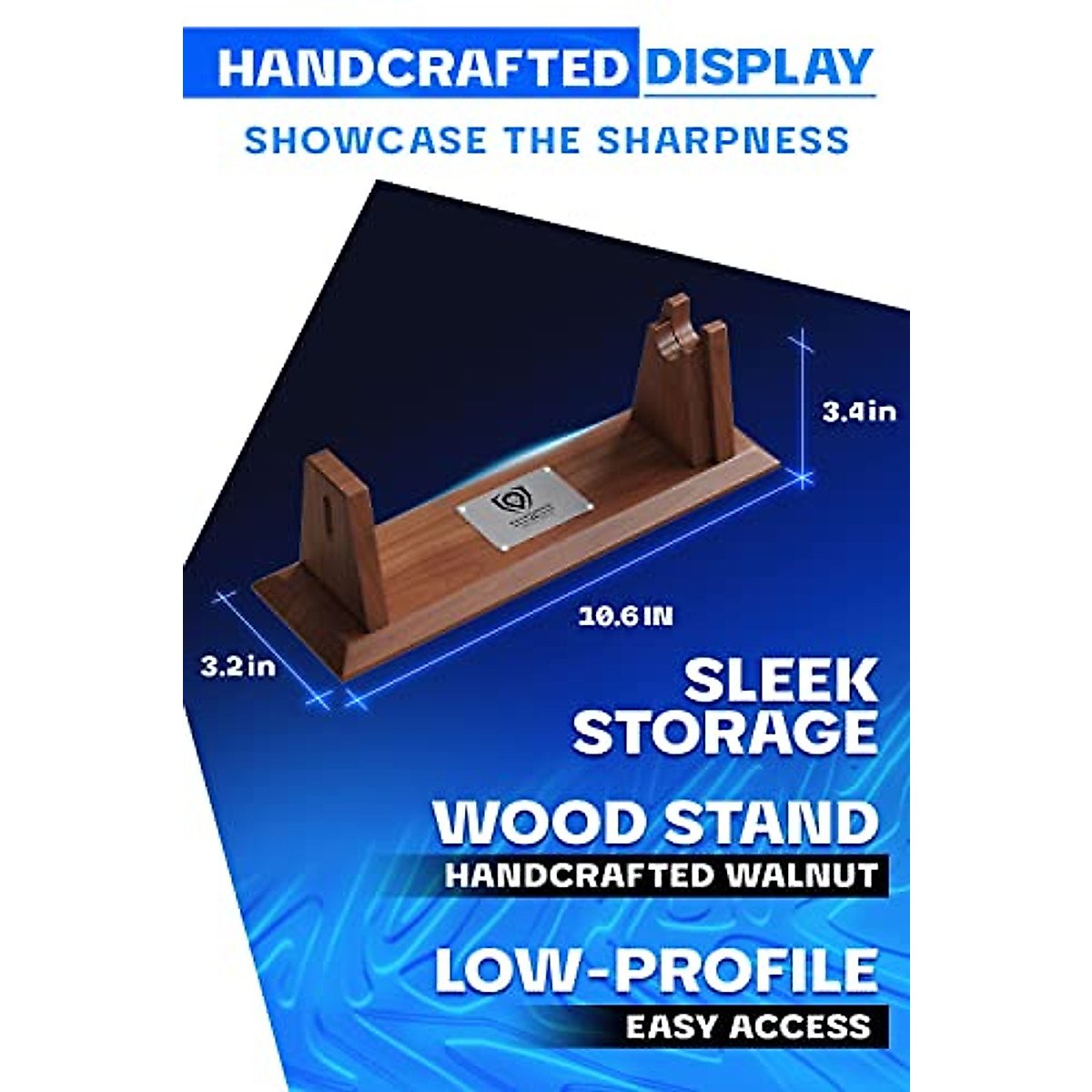 Dalstrong Kitchen Knife, Kiritsuke Chef Knife - 8.5 inch - Omega Series - American BD1N-VX Hyper Steel - Razor Sharp Knife - Acacia Wood Display Stand, Cooking Knife, Collection Set, Leather Sheath