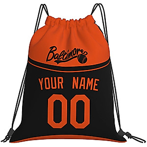 INAOO Drawstring Bags Baltimore Personalized Backpack Gifts for Men Women
