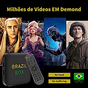 2023 Newest Brazil IPTV Box for TV and Movies Powerful Hardware Support Your Video System Better and Provide 15000+ Videos for You.