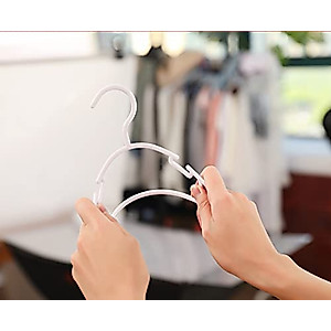 Baby Nursery Closet Hangers,Non-Slip Laundry Infant Pant Hanger for Newborn Clothes Gift,Ultra-Thin Child Coat Hanger for Girl Boy Toddler Kid,80pcs White (White, 40)